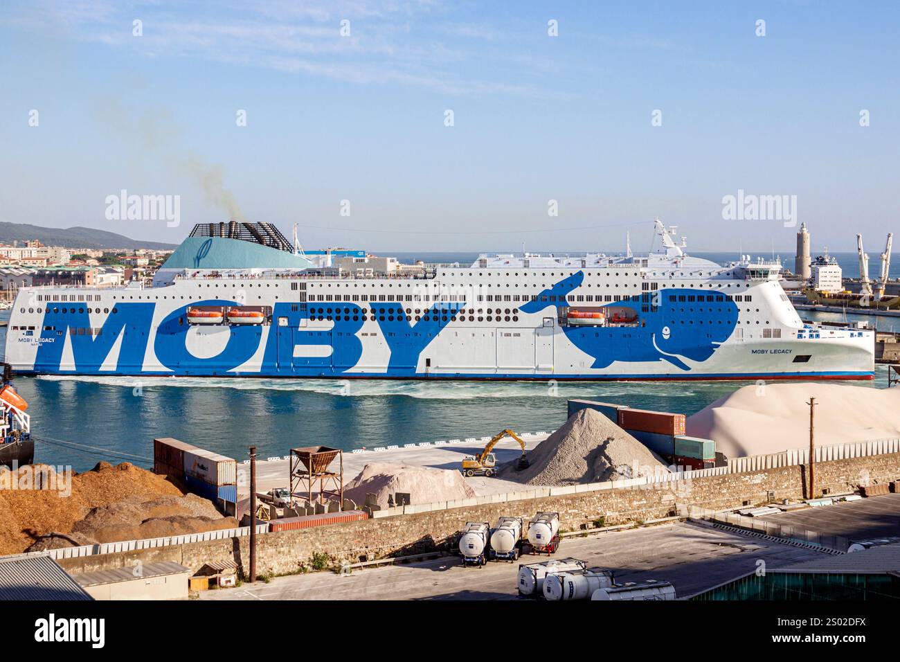Livorno Italy,Port of Livorno,Porto di,Tyrrhenian Mediterranean Sea,Moby Legacy ferry,Moby Lines ...