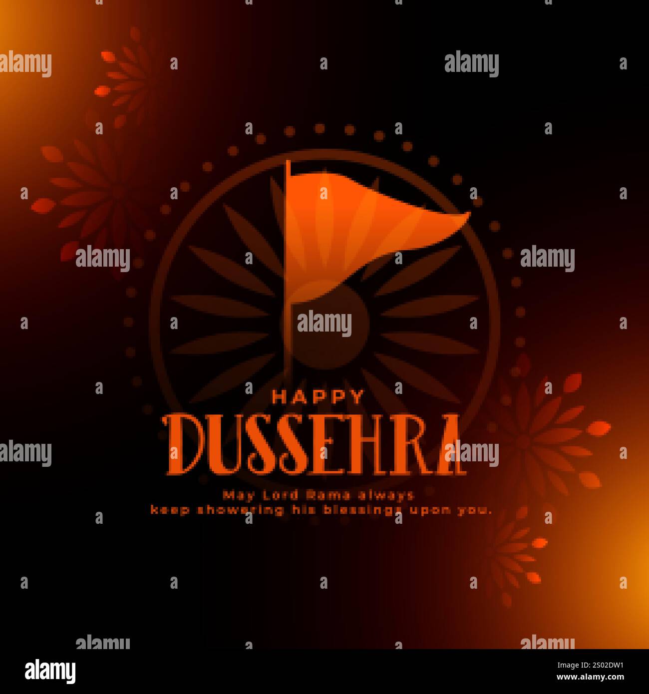 hindu festival dussehra festival card design Stock Vector Image & Art ...