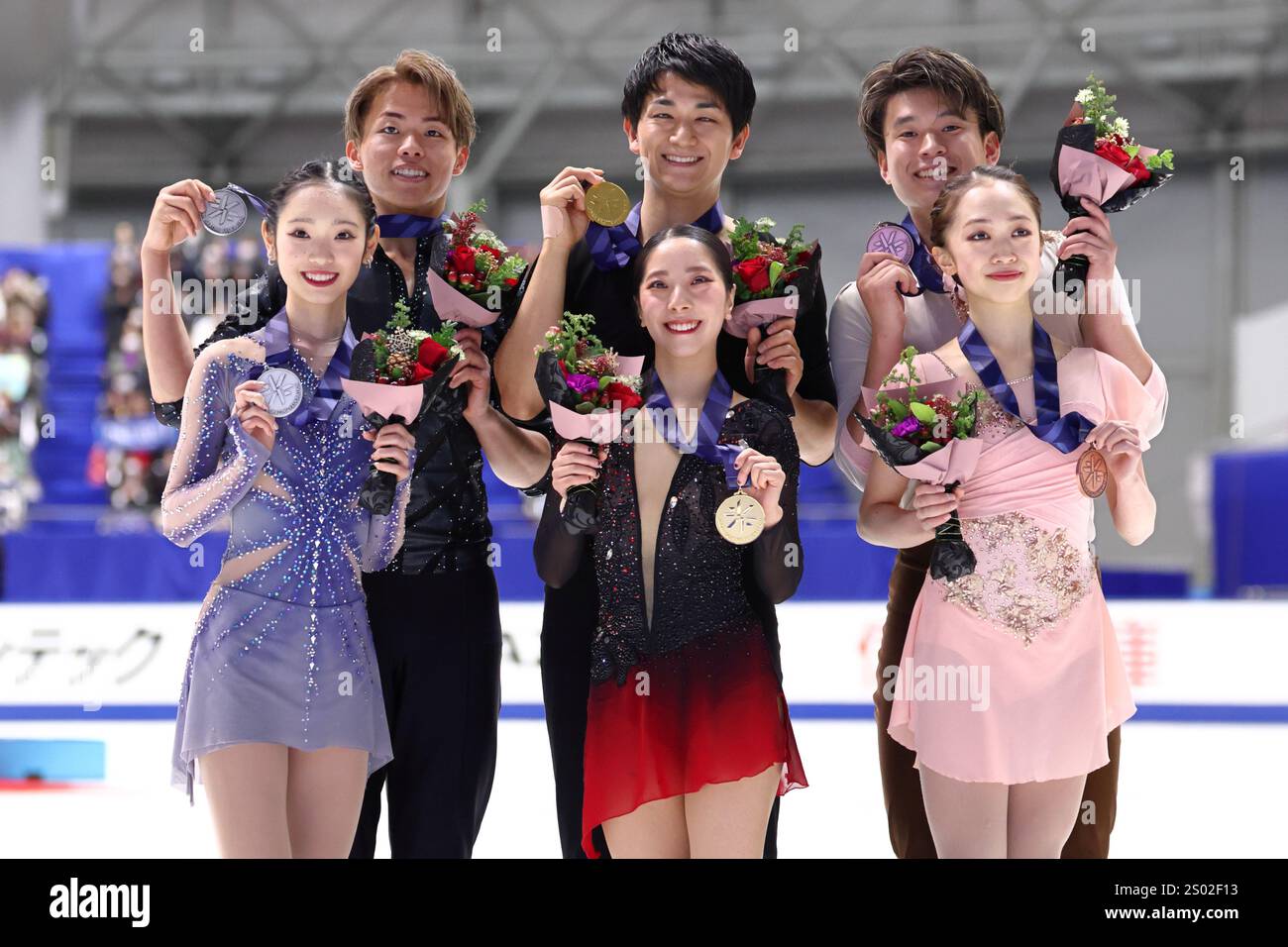 Towa Pharmaceutical RACTAB Dome, Osaka, Japan. 22nd Dec, 2024. (L-R ...