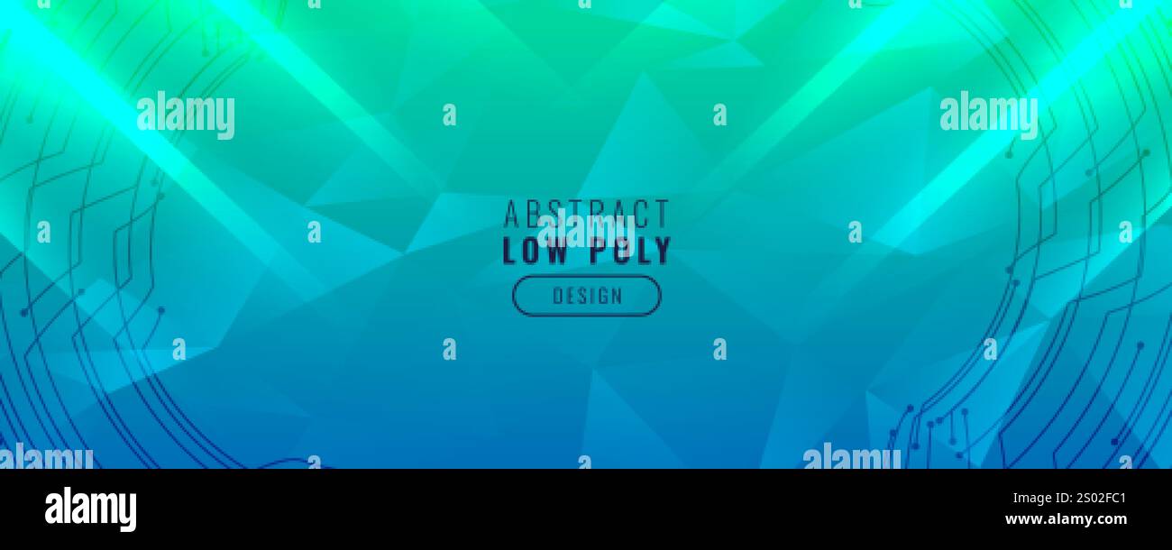 glowing circuit lines banner design Stock Vector Image & Art - Alamy