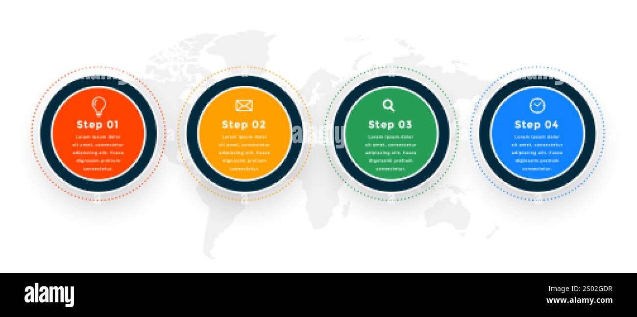 modern circular timeline infographic template design Stock Vector Image ...