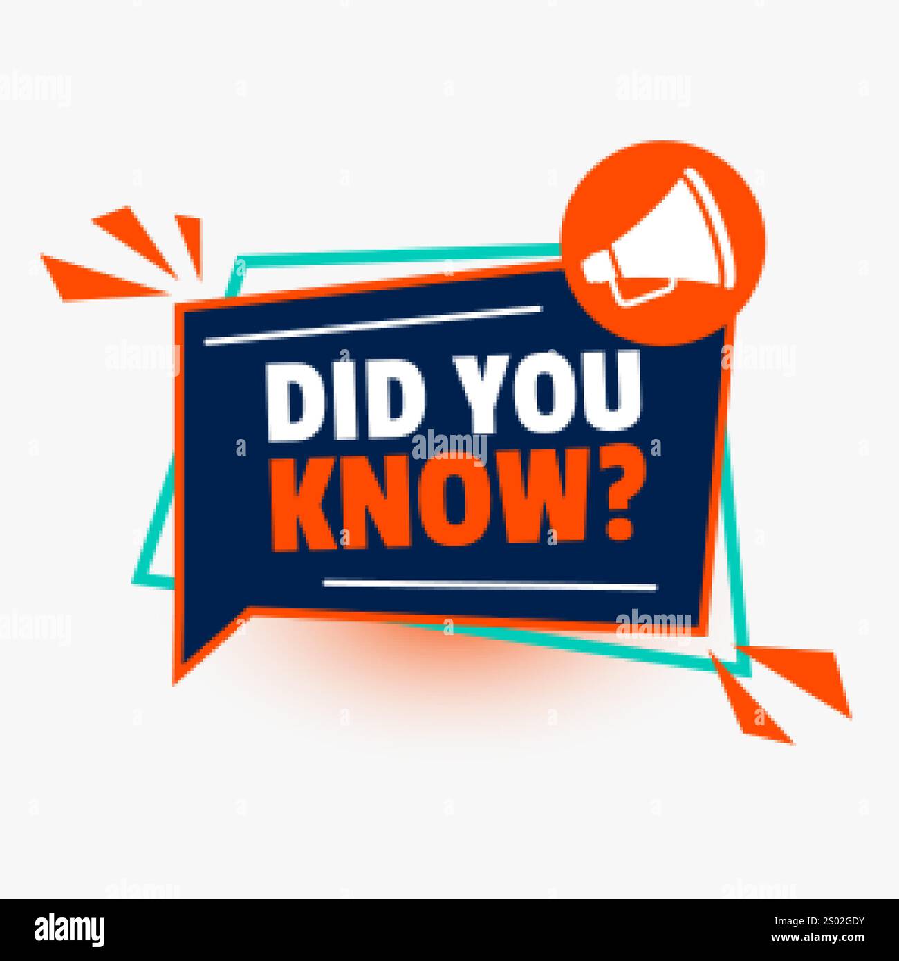 did you know background with megaphone icon Stock Vector Image & Art ...