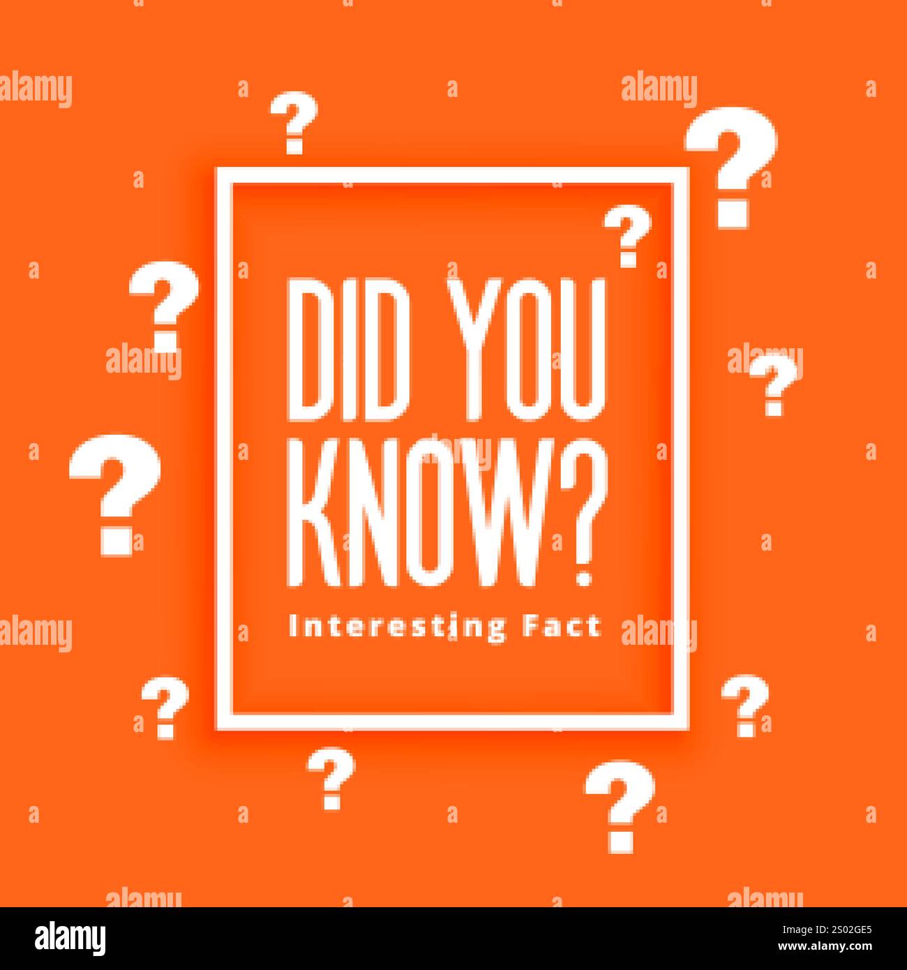 did you know background with question marks Stock Vector Image & Art ...