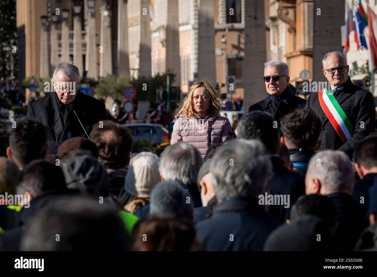 Rome, Italy. 23rd Dec, 2024. The Secretary of State of the Holy See ...