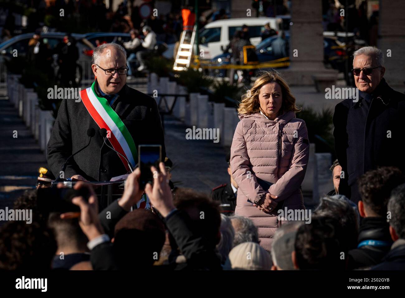 Rome, Italy. 23rd Dec, 2024. The mayor of Rome, Roberto Gualtieri ...