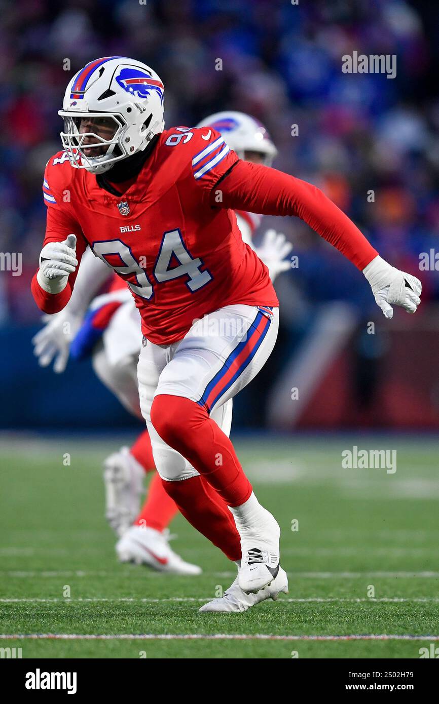 Buffalo Bills defensive end Dawuane Smoot (94) runs on the field during ...