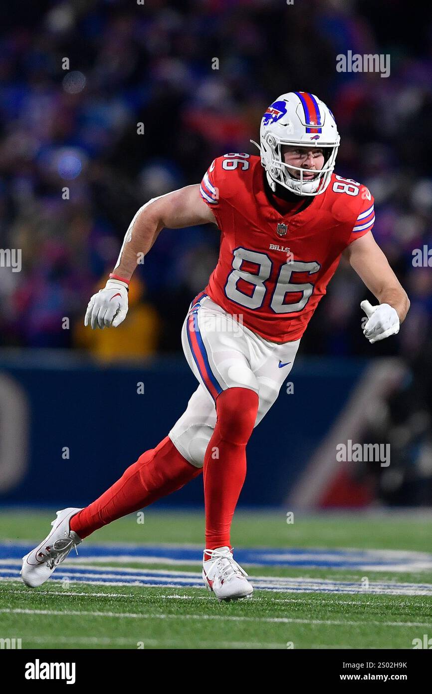 Buffalo Bills tight end Dalton Kincaid (86) runs on the field during ...