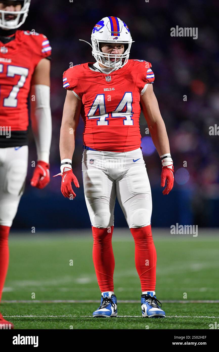 Buffalo Bills linebacker Joe Andreessen (44) lines up during the second ...