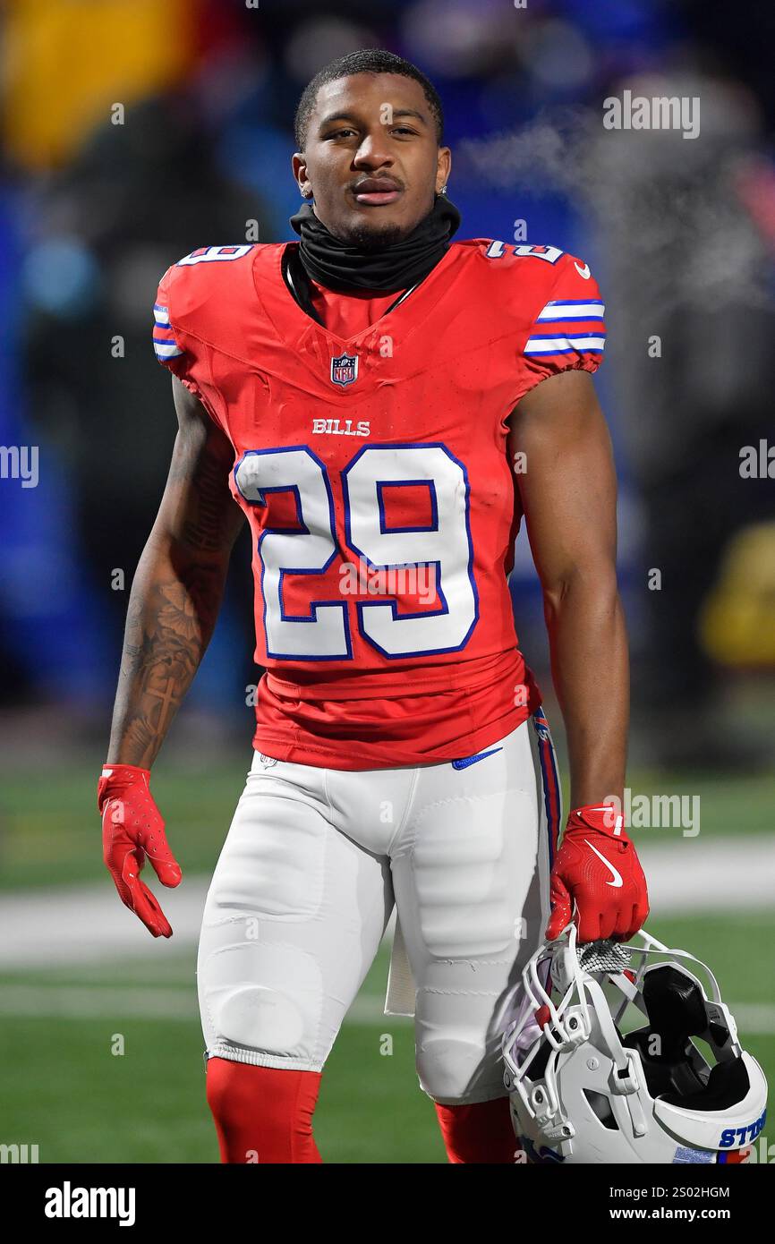 Buffalo Bills defensive back Brandon Codrington (29) walks off the ...