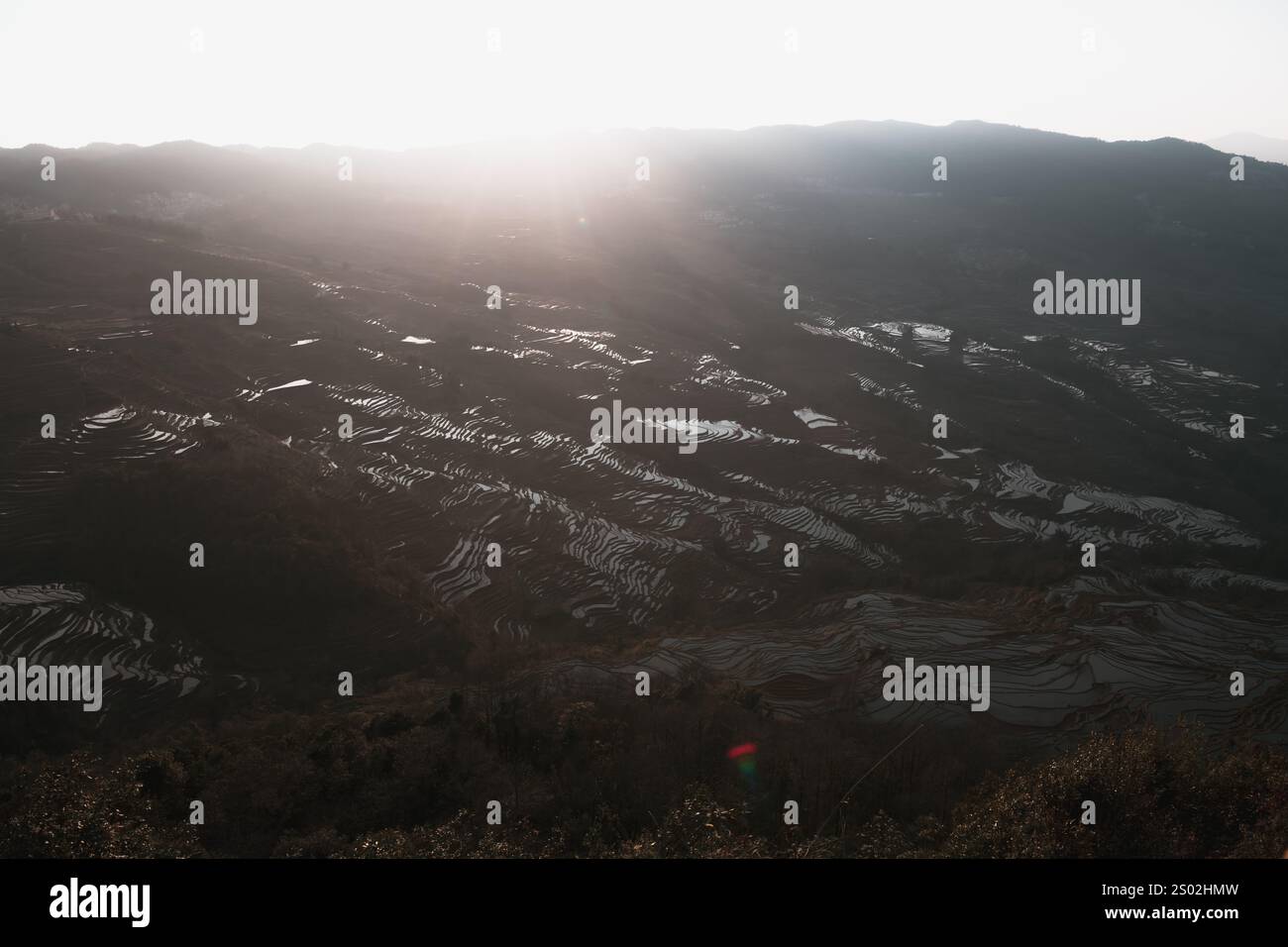 Sunset at Bada Viewpoint, one of the most famous viewpoints to admire ...
