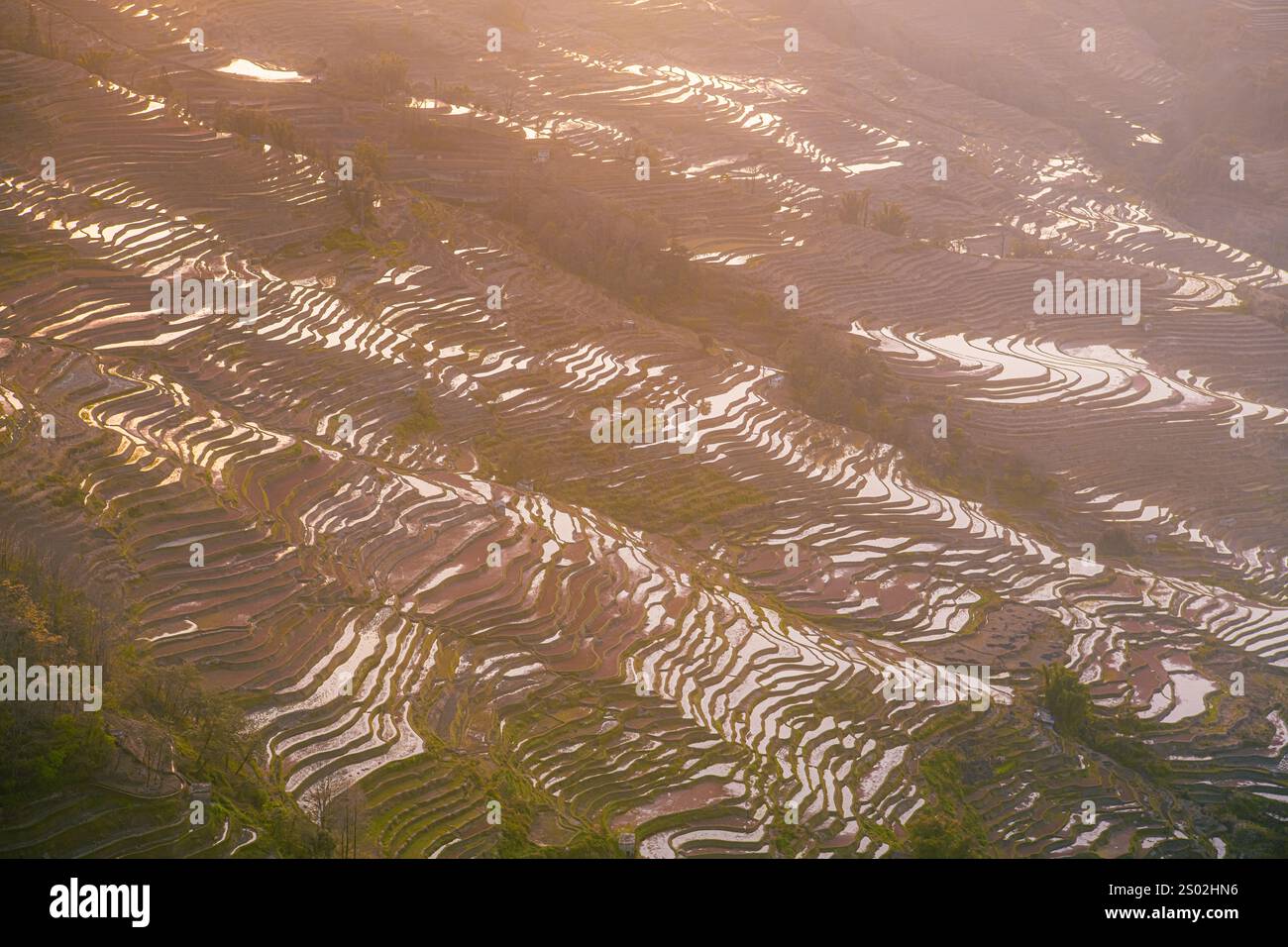 Yuanyang Rice Terraces is one of the UNESCO world heritage,Yunnan ...