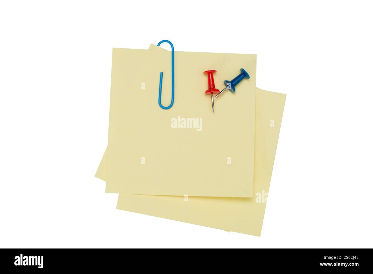 Yellow sticky post it note isolated on transparent or white background ...
