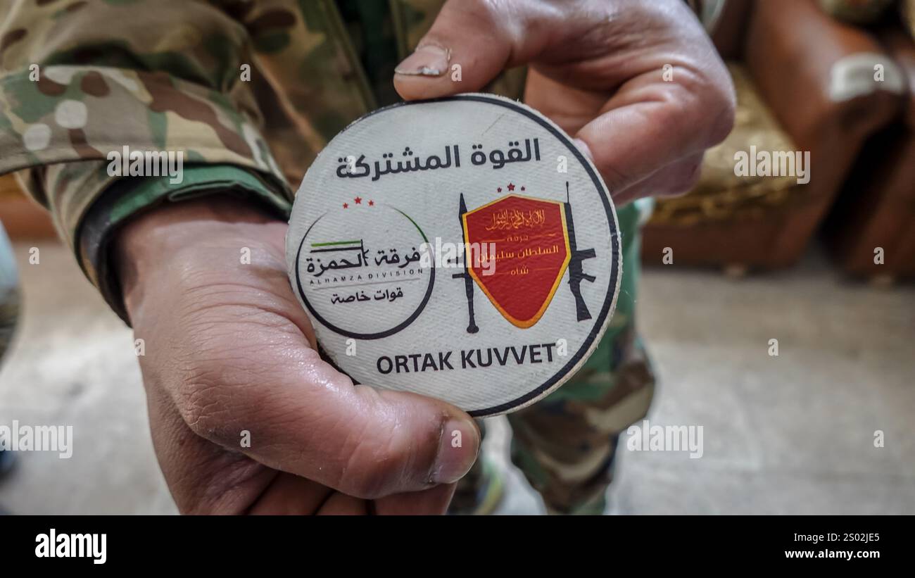 Hama, Syria. 14th Dec, 2024. One of the fighters seen with the rebel ...