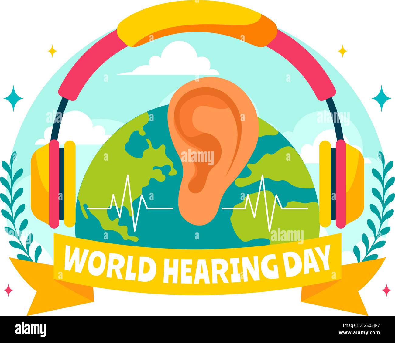 World Hearing Day Vector Illustration on March 3rd, Promoting Awareness ...