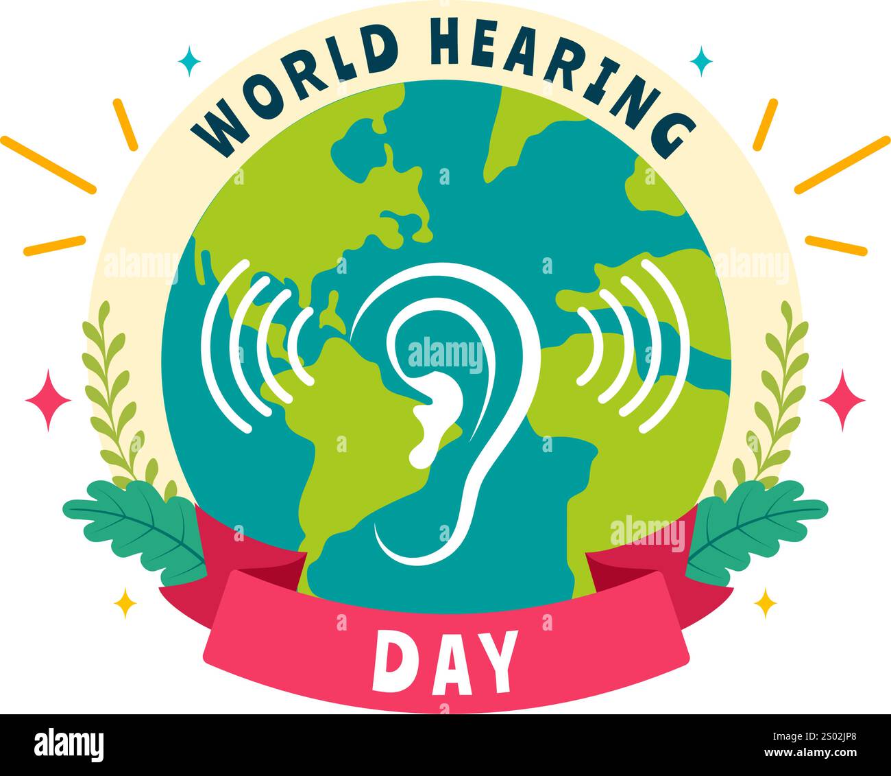 World Hearing Day Vector Illustration on March 3rd, Promoting Awareness ...