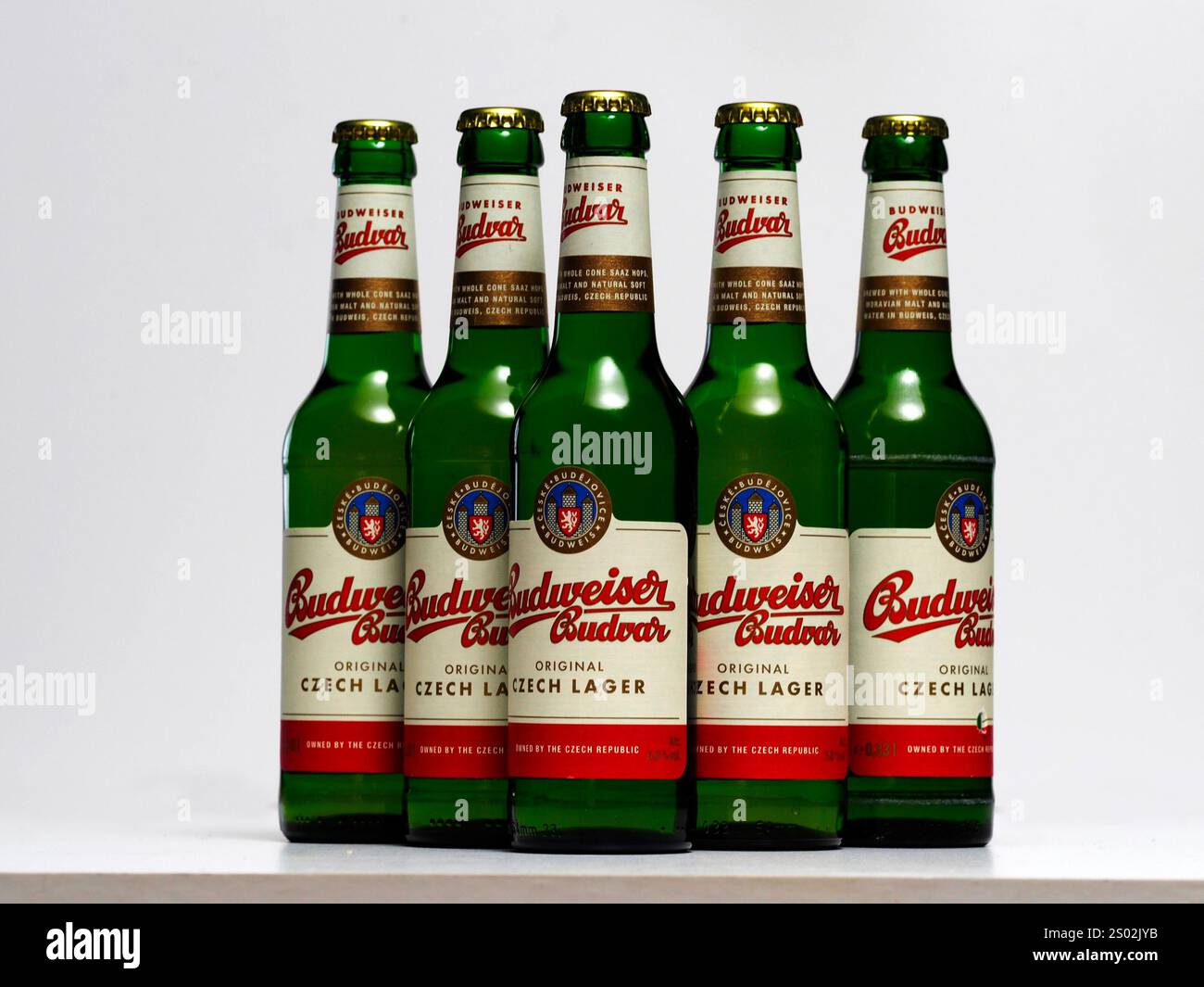 Germany. 23rd Dec, 2024. In this photo illustration, Budweiser beer ...
