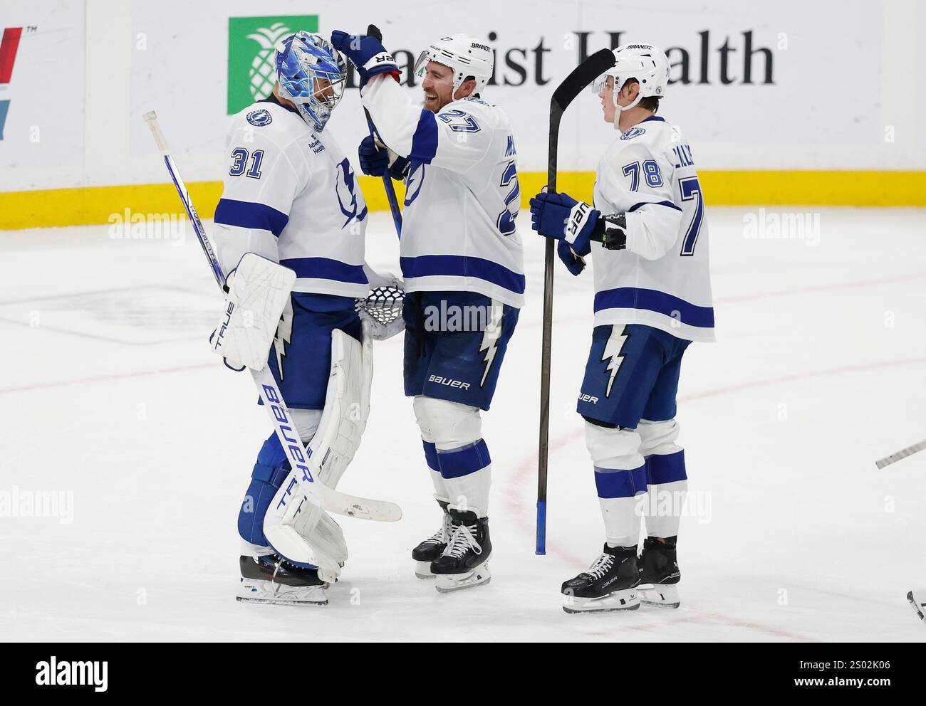 Tampa Bay Lightning defensemen Ryan McDonagh (27) and Emil Lilleberg ...