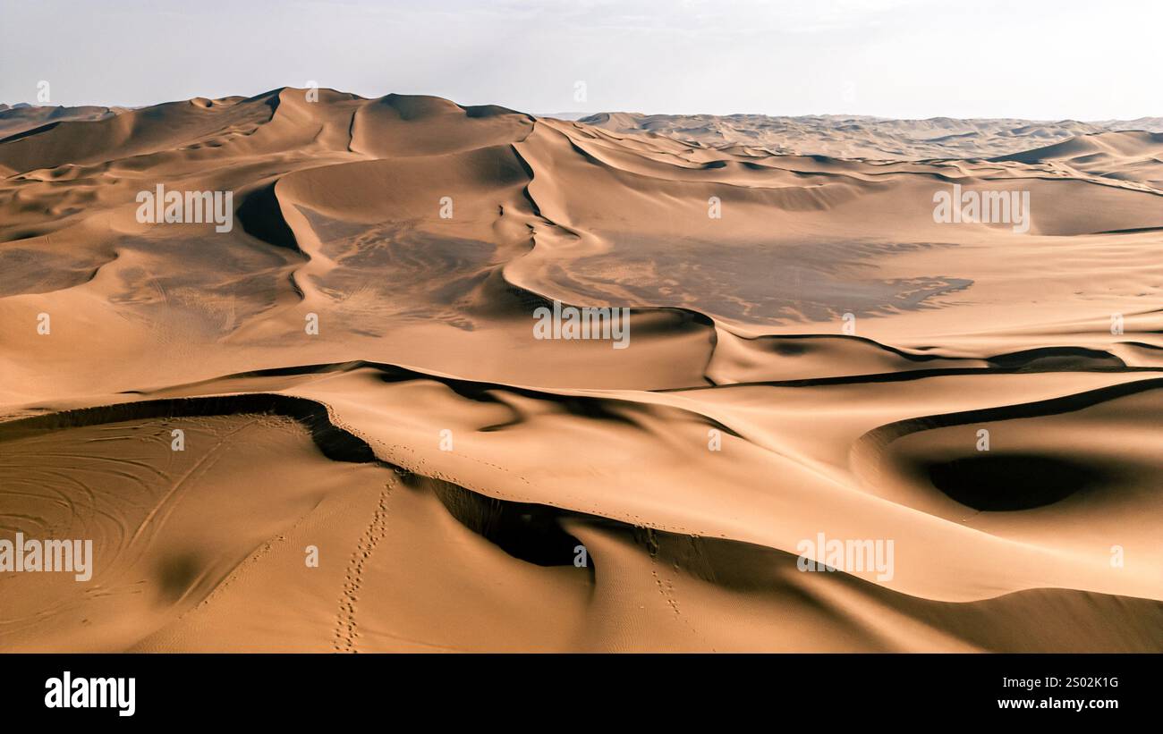 The Kumtag desert of Shanshan county in Xinjiang province, China. Close ...
