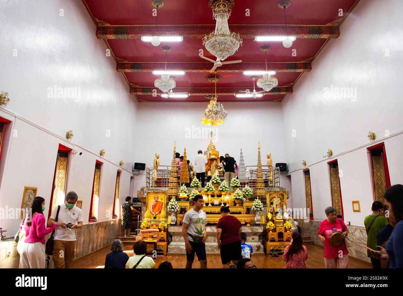 Ancient buddha Luang Por Ban Laem statue for thai people travelers ...