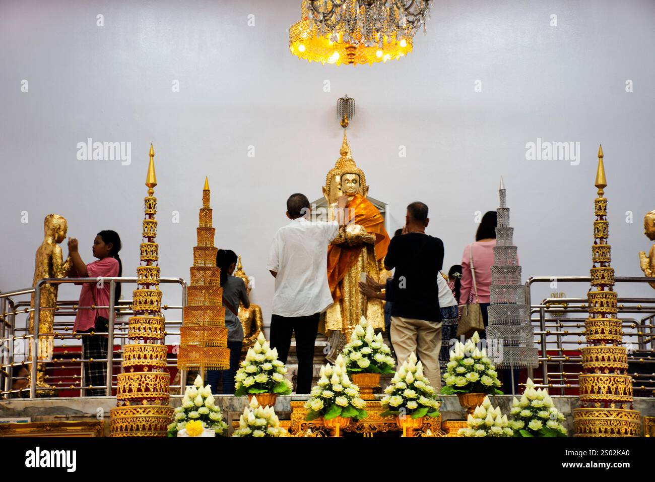 Ancient buddha Luang Por Ban Laem statue for thai people travelers ...