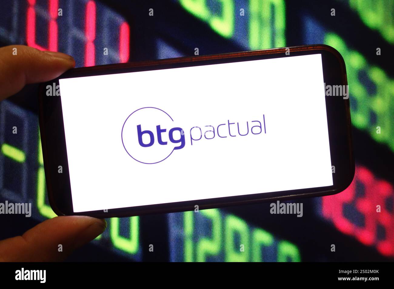 Poland. 17th Dec, 2024. In this photo illustration, the BTG Pactual ...