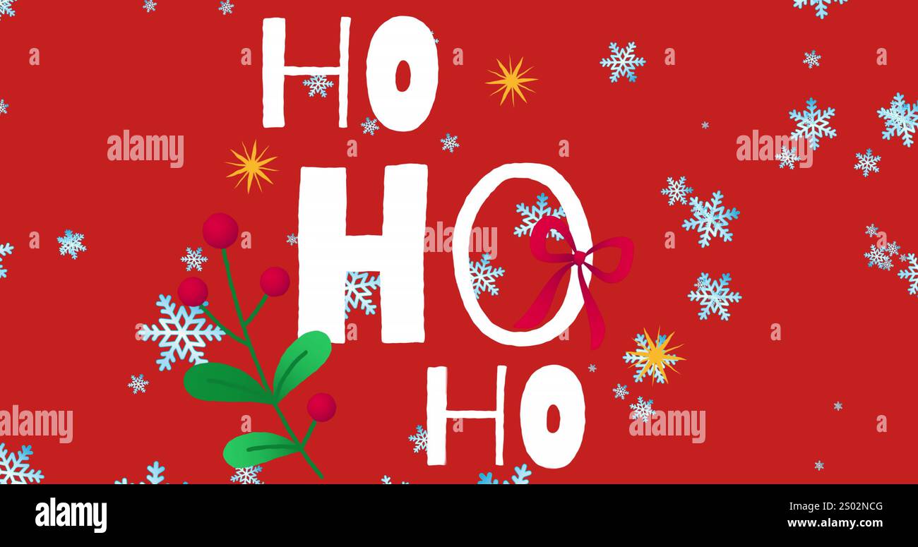 Image of christmas greetings text over christmas decoration. Christmas ...