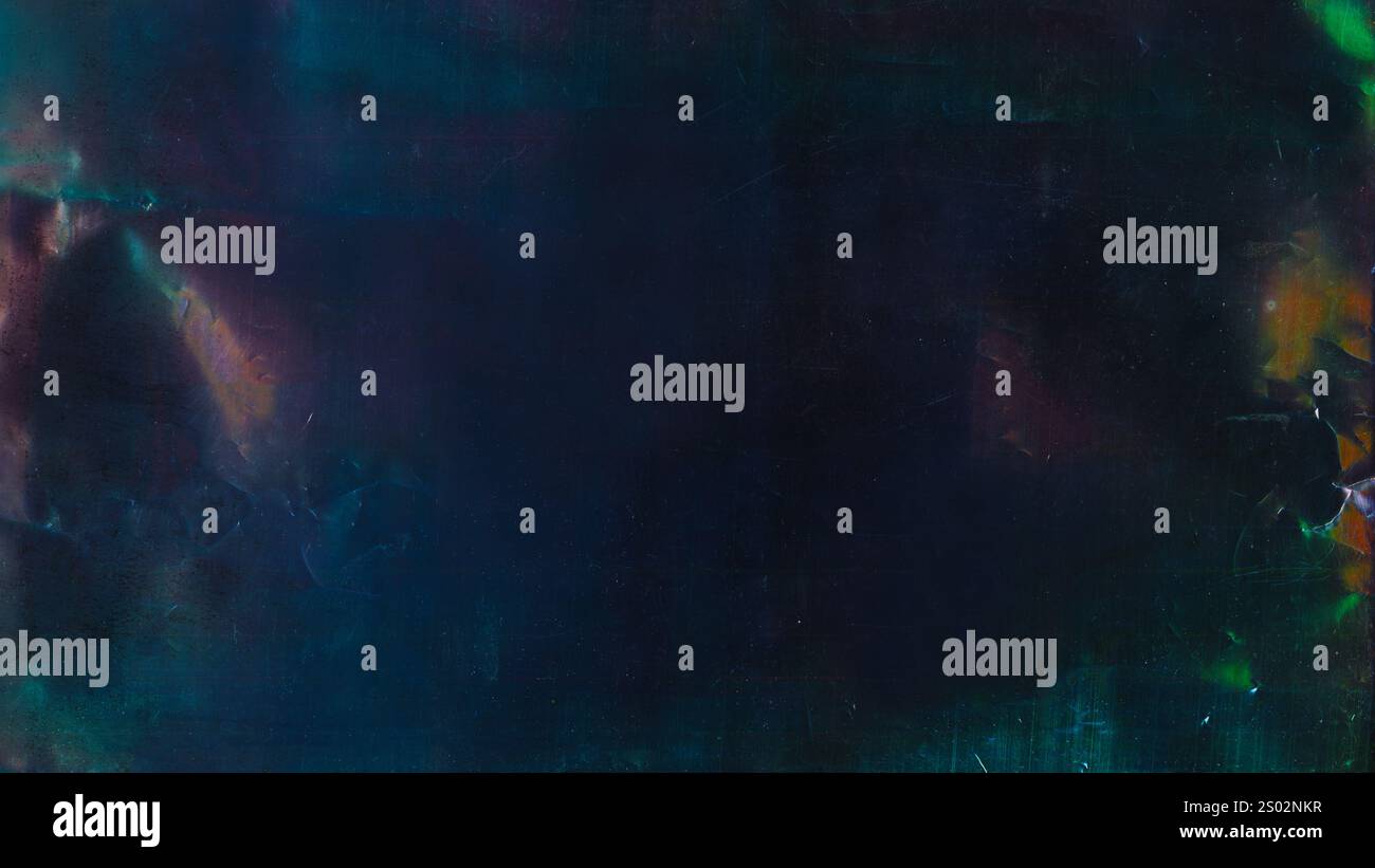 Old film overlay. Grimy texture. Green orange color dirt stain dust ...