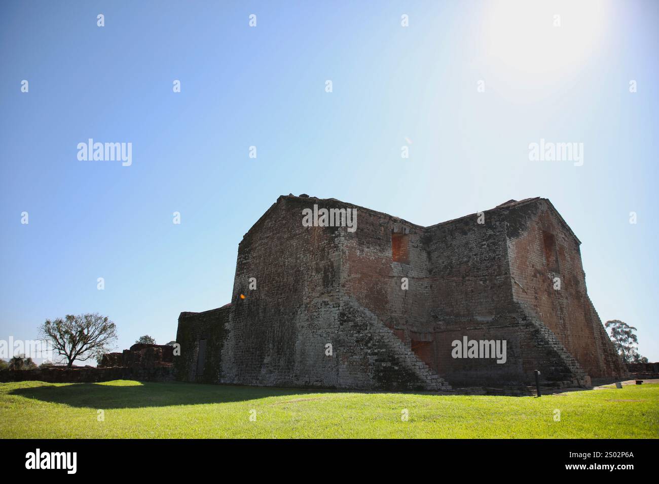 Ruins of La Santisima Trinidad del Paraná, in the village of Trinidad ...