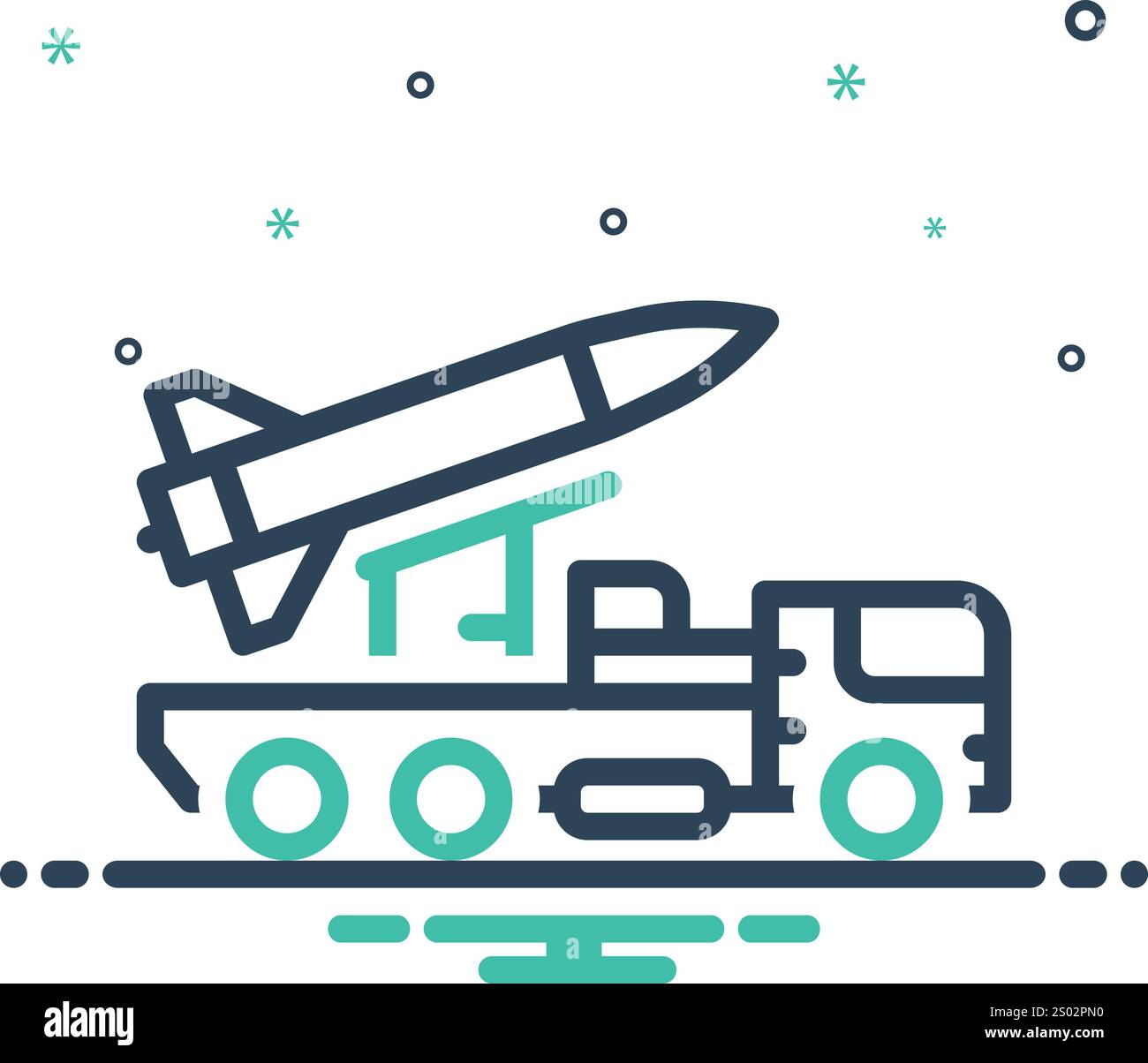 Illustration missile truck vector Stock Vector Images - Alamy