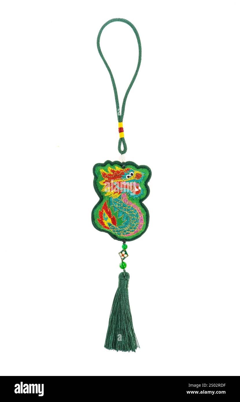 chinese dragon knot on white background Stock Photo - Alamy