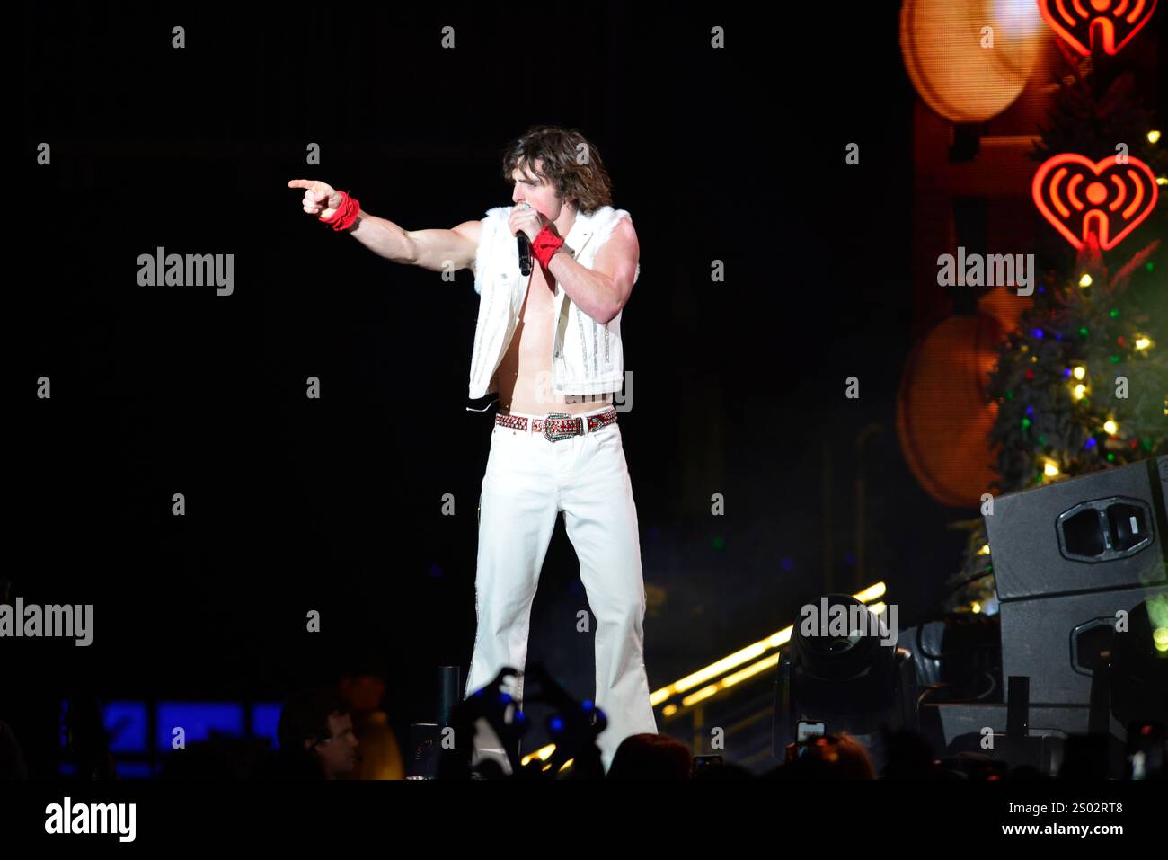 Miami, USA. 21st Dec, 2024. MIAMI, FLORIDA - DECEMBER 21: Benson Boone ...