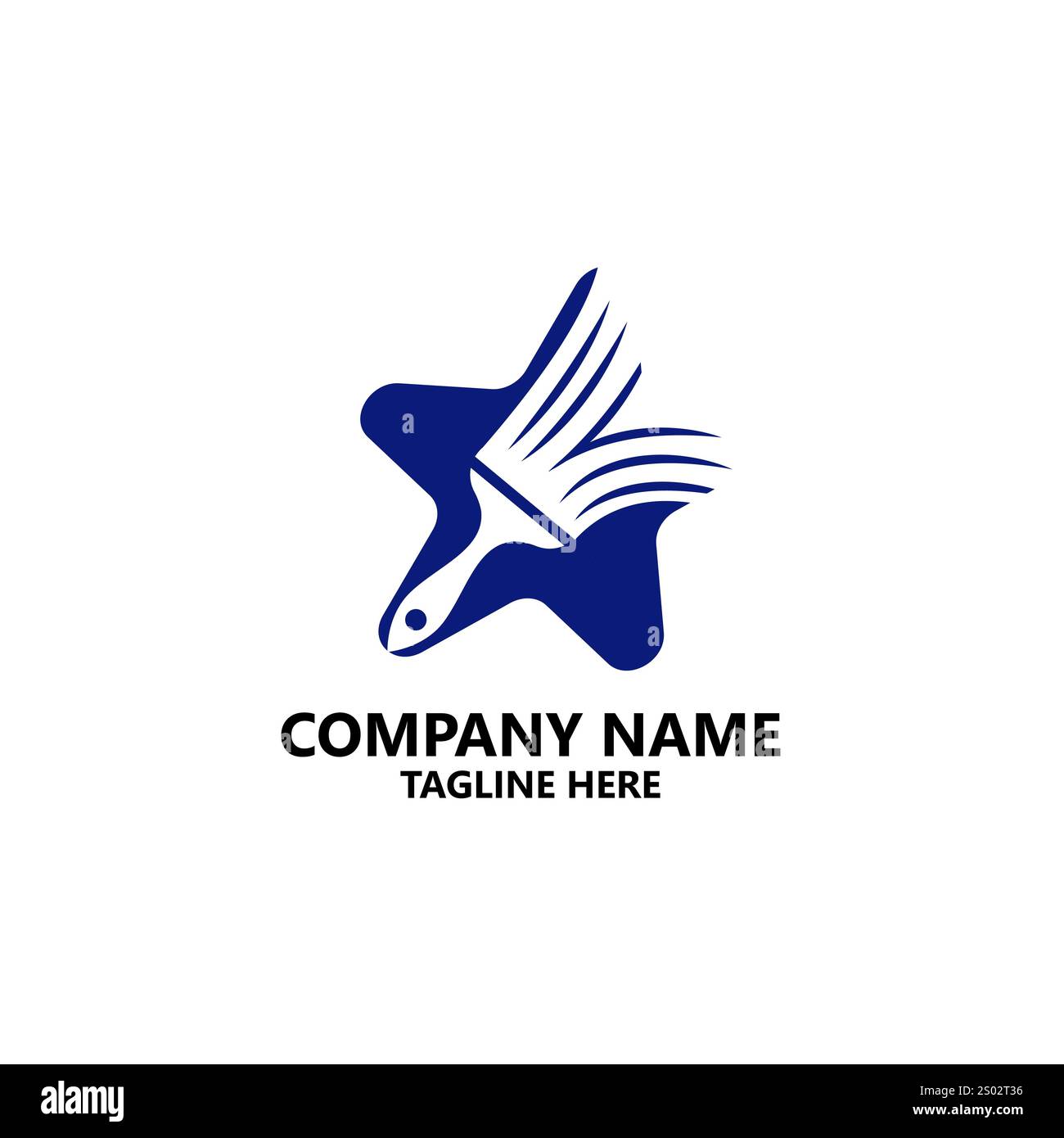 star brush logo design vector Stock Vector Image & Art - Alamy