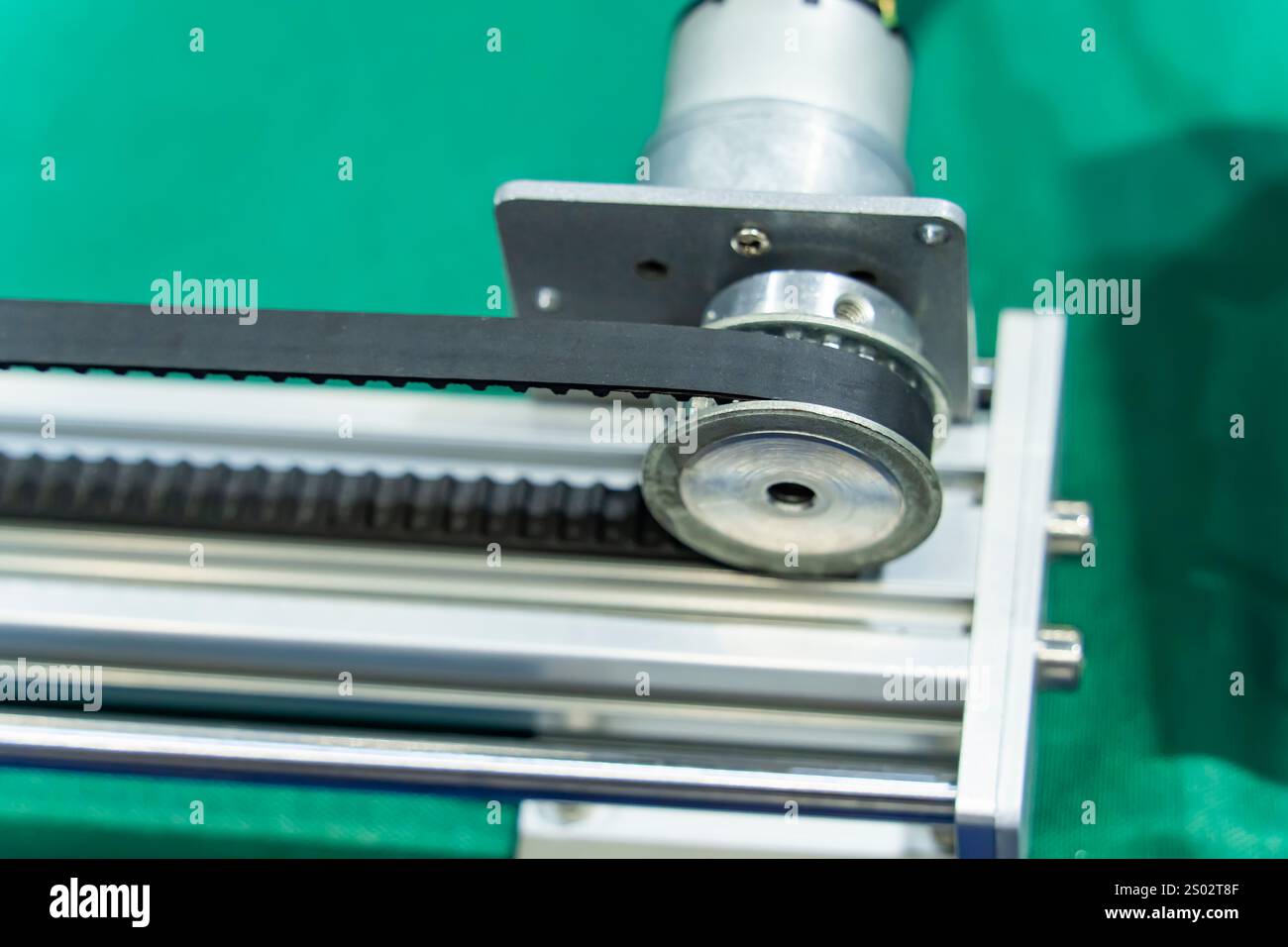 belt crawler casting industrial parts pulley Stock Photo - Alamy