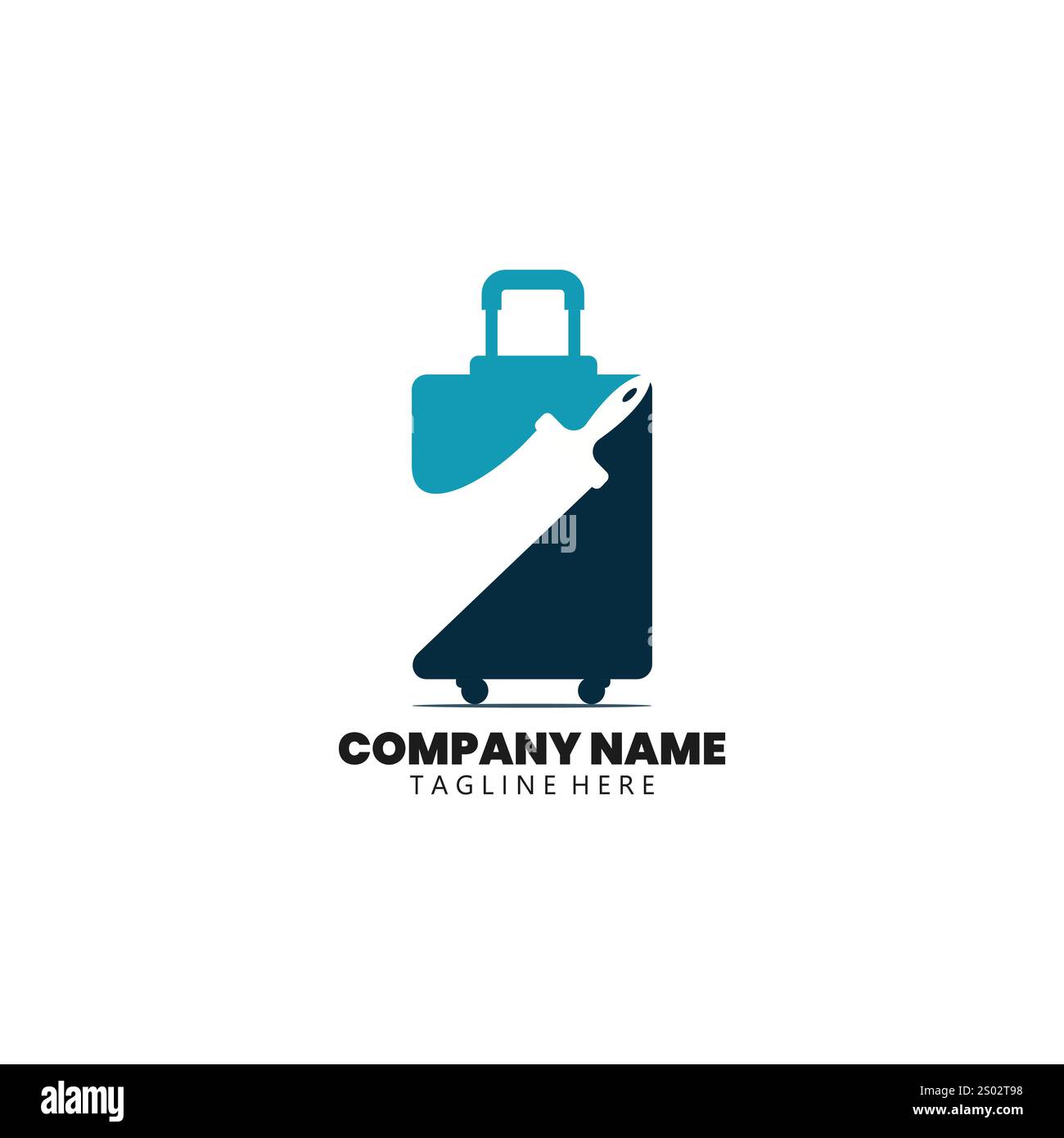 suitcase brush logo design vector Stock Vector Image & Art - Alamy
