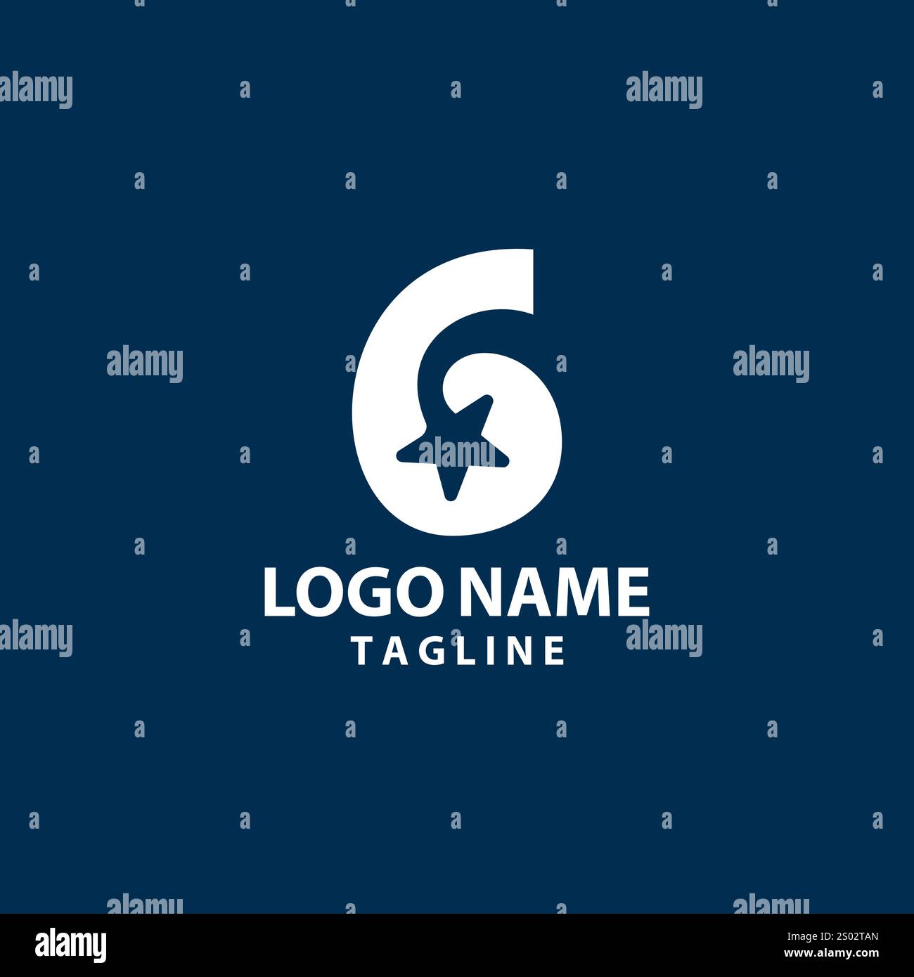 six star logo design vector Stock Vector Image & Art - Alamy