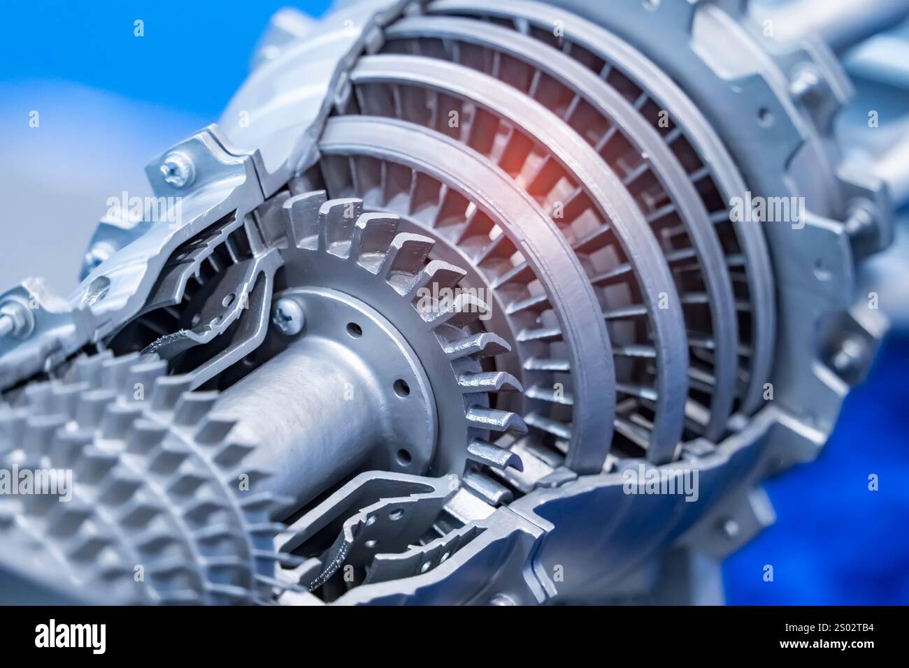 Aircraft turbine wheel printed on metal 3d printer. A model created in ...