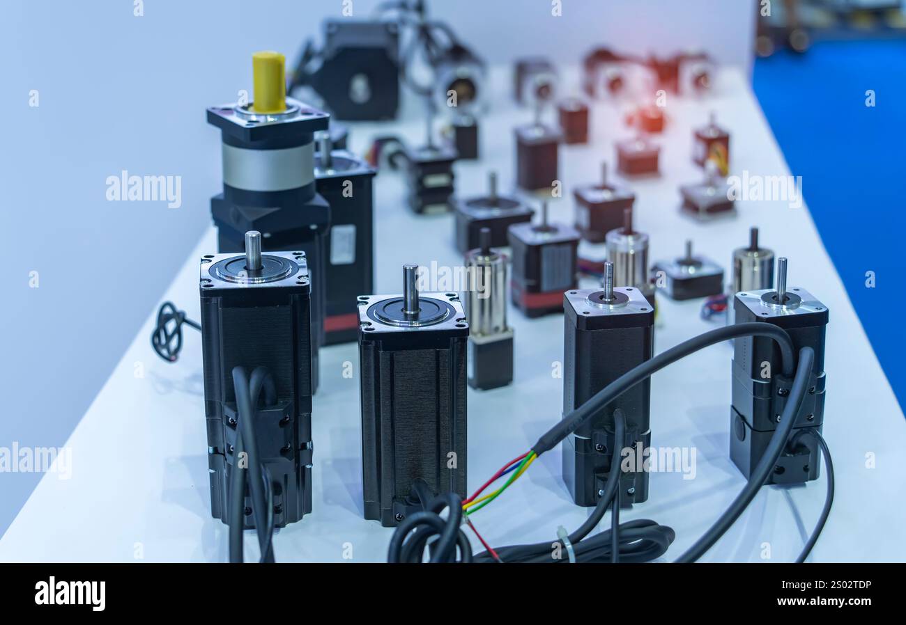 collection of Stepper motors for precise movement Stock Photo - Alamy