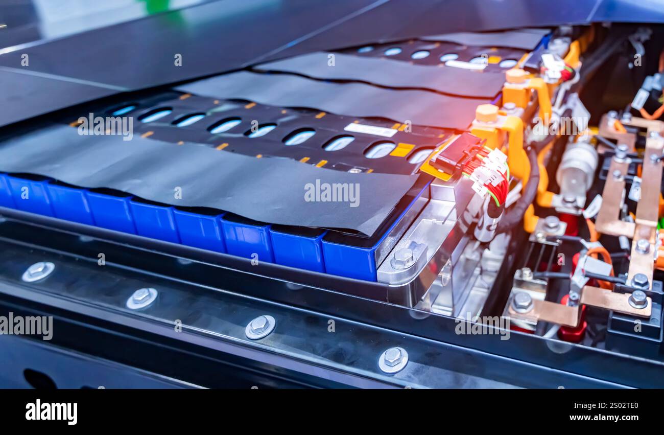 Electric vehicle lithium NMC battery for EV car energy storage. Lithium-ion cell pack or High ...