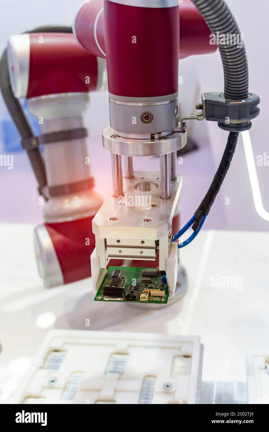 automtic robotic arm system in intellegence pcb factory Stock Photo - Alamy