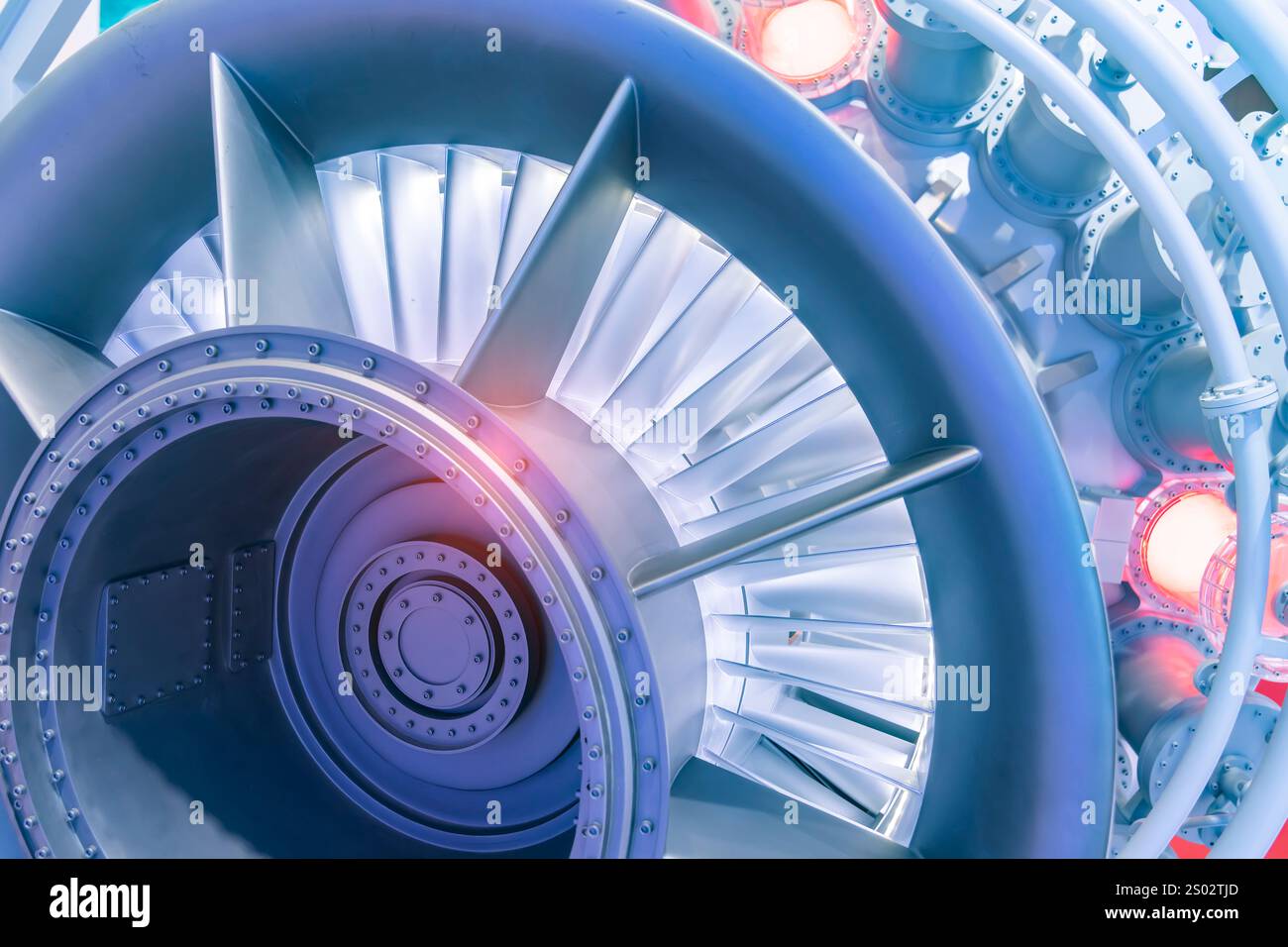 Jet engine, internal structure with hydraulic, aircraft and aerospace ...