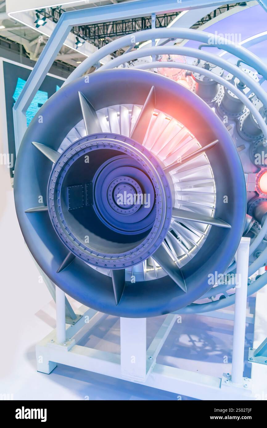 Jet engine, internal structure with hydraulic, aircraft and aerospace ...