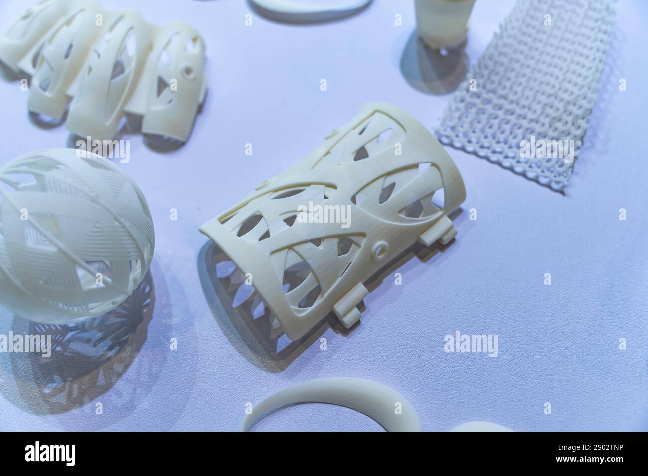 orthopedic plastic prosthesis printed on powder 3D printer Stock Photo ...
