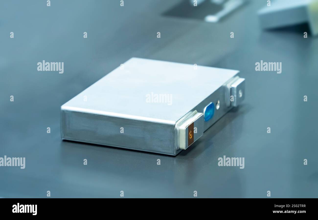 Lithium ion industrial high current batteries Stock Photo - Alamy