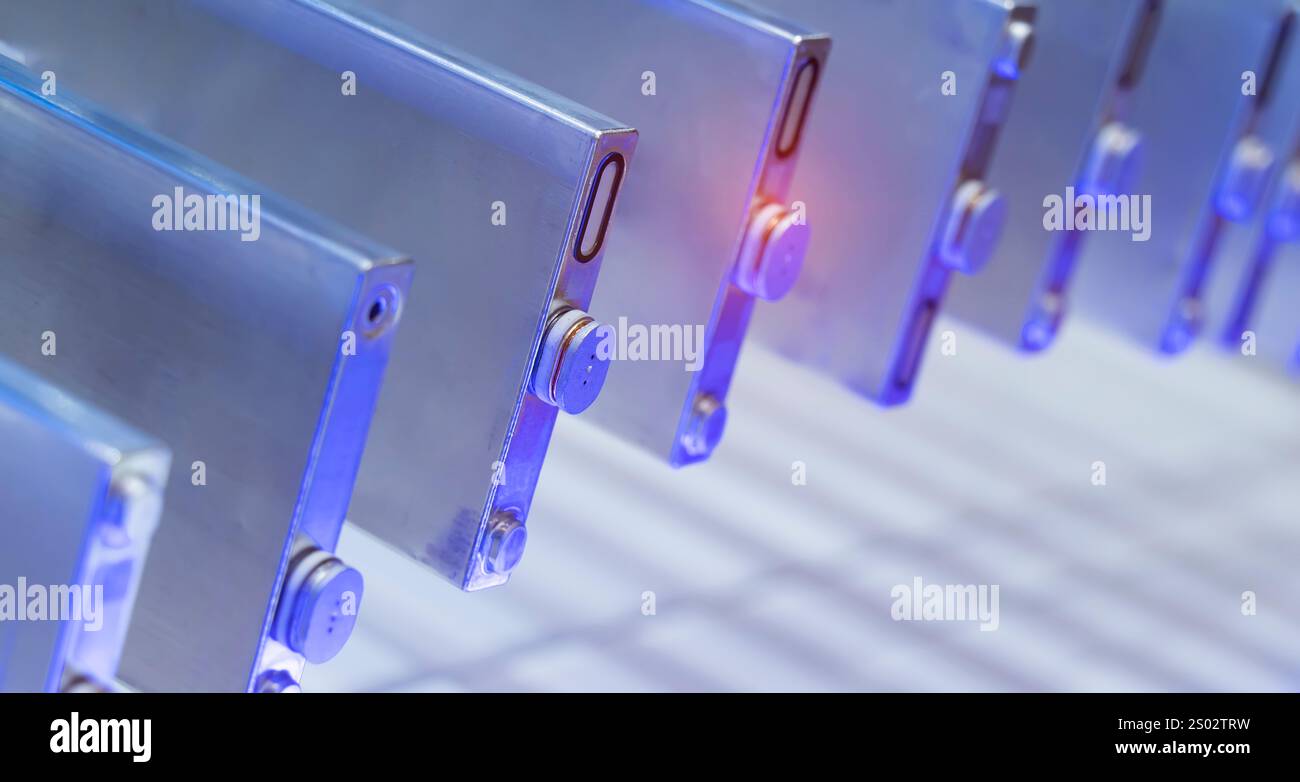 Blade shape battery cells design for modern electric vehicle Stock ...