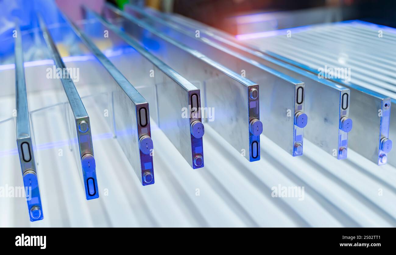 Blade shape battery cells design for modern electric vehicle Stock ...