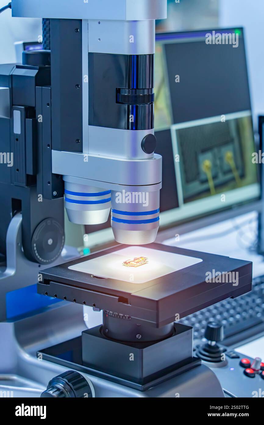 pcb under the electron microscopy process examining testing in ...