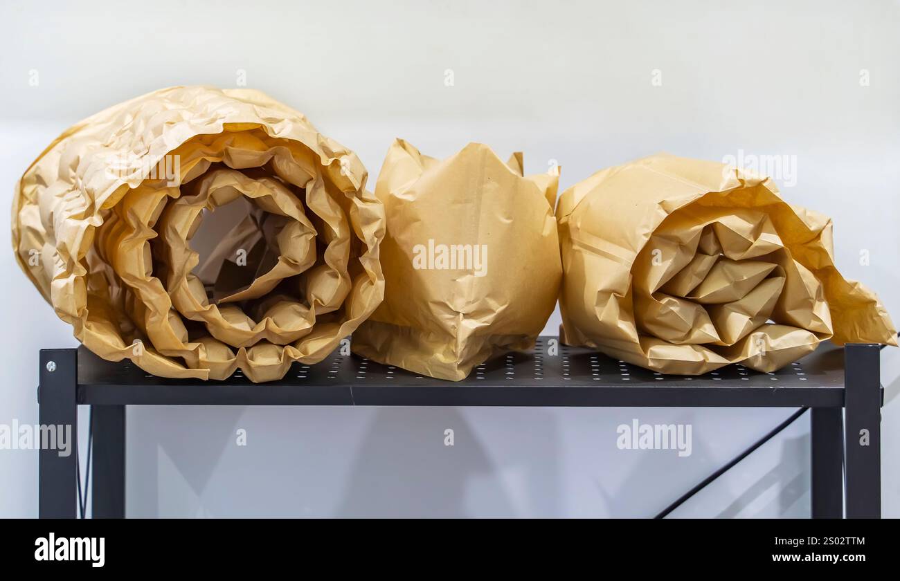 biodegradable inflatable paper air pillows system for optimal ...