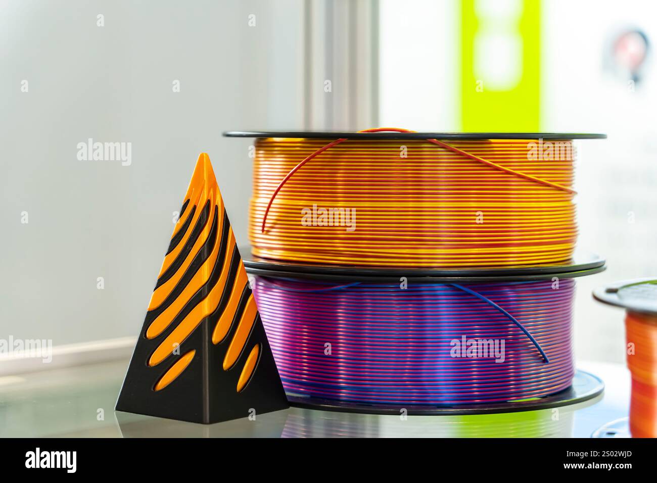 3D printing filaments,Progressive modern additive technology Stock ...