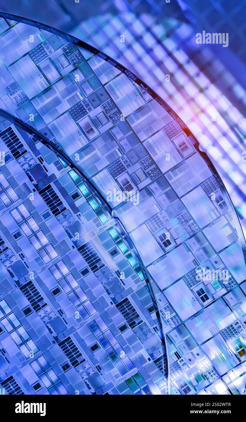 Silicon wafer for manufacturing semiconductor of integrated circuit Stock Photo - Alamy