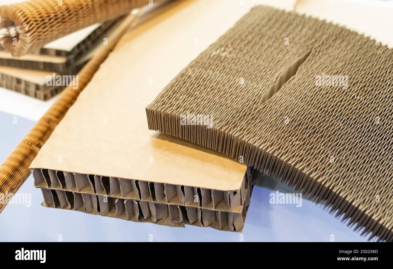 corrugated cardboard used as a packaging Stock Photo - Alamy
